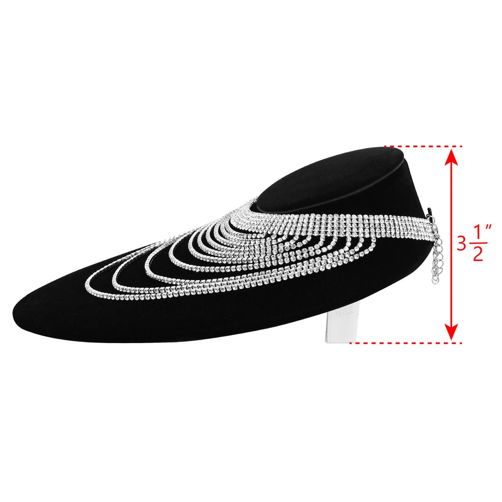 Lay-Down Necklace Bust Display-Nile Corp