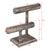 Wooden 2 Tier Bracelet T Bar Jewelry and Watch Display