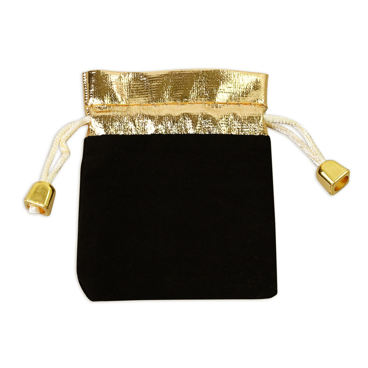 #BX1211G 12pcs Velet Drawstring Pouches, Golden Border Jewelry Storage ...