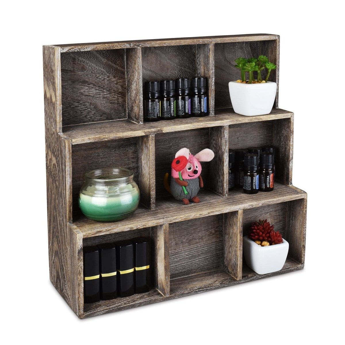 #HOM309 9 compartments Multi-slot shelf cube display – Nile Corp